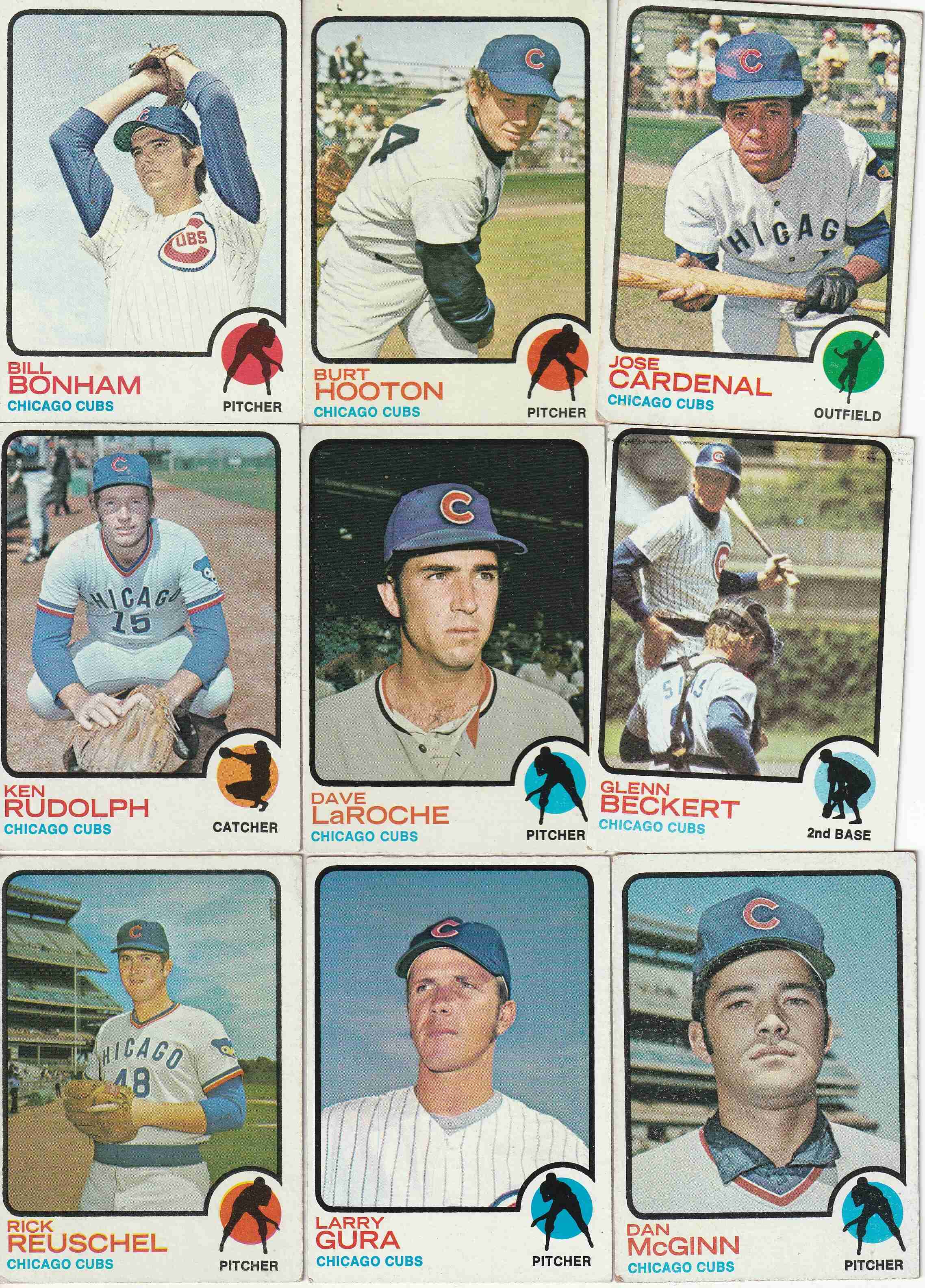 Sportlots Auctions: 20-1973 Topps Chicago Cubs