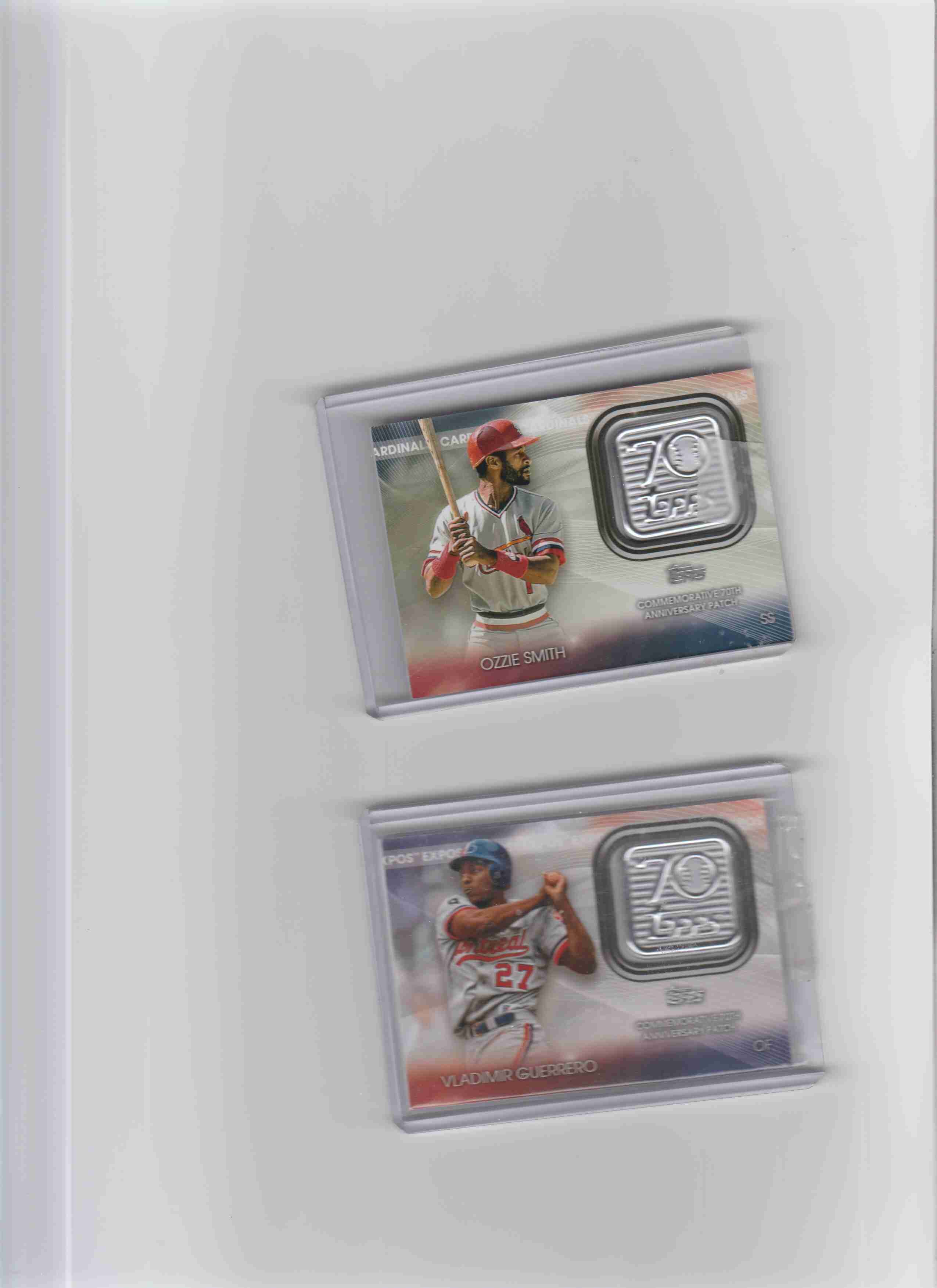 Sportlots Auctions: 70 topps commemorative patch cards