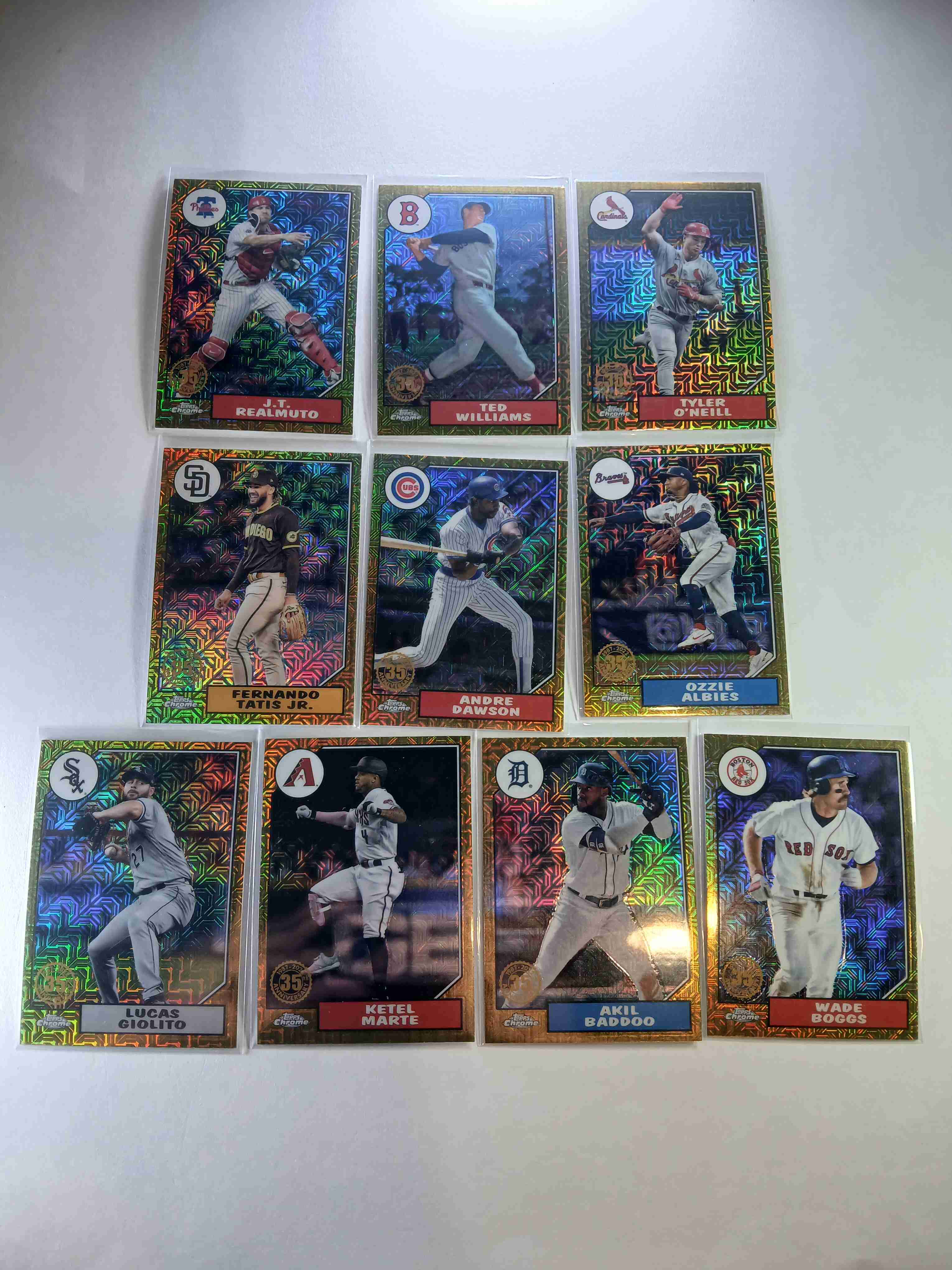 Sportlots Auctions: MF 2022 29 CHROME 35TH ANN SILVER PACK MOJO CARDS ...