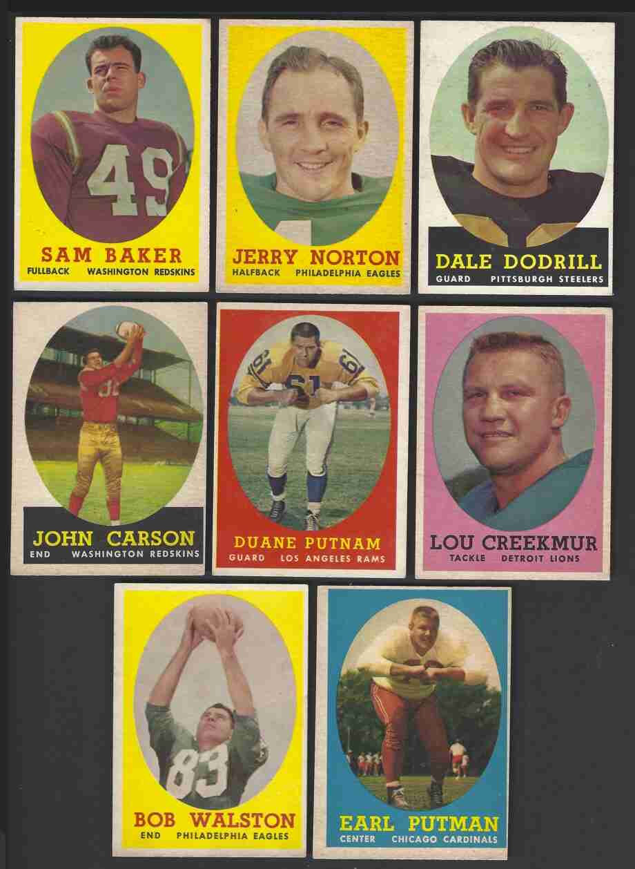 Sportlots Auctions: 1958 Topps Football Lot (24) -High Grade-