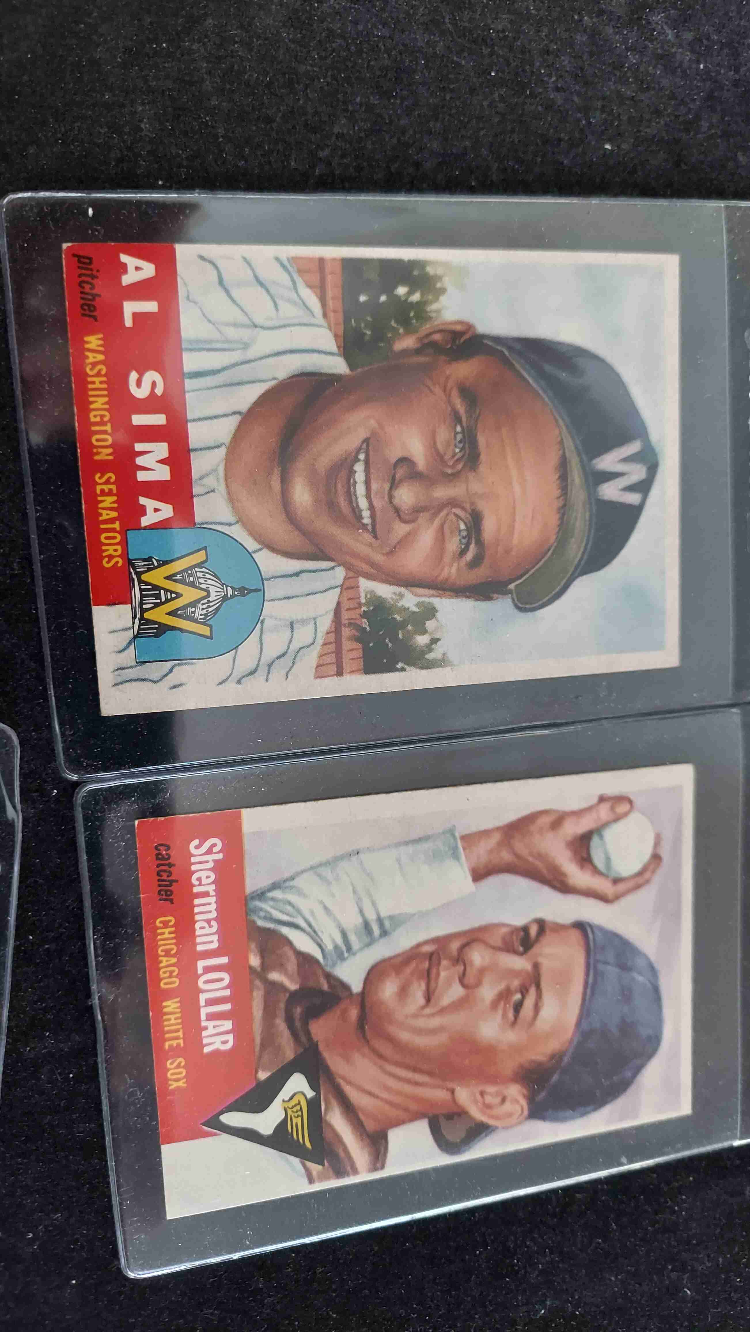 Sportlots Auctions: 3 1953 topps baseball cards Sima Lollar Black
