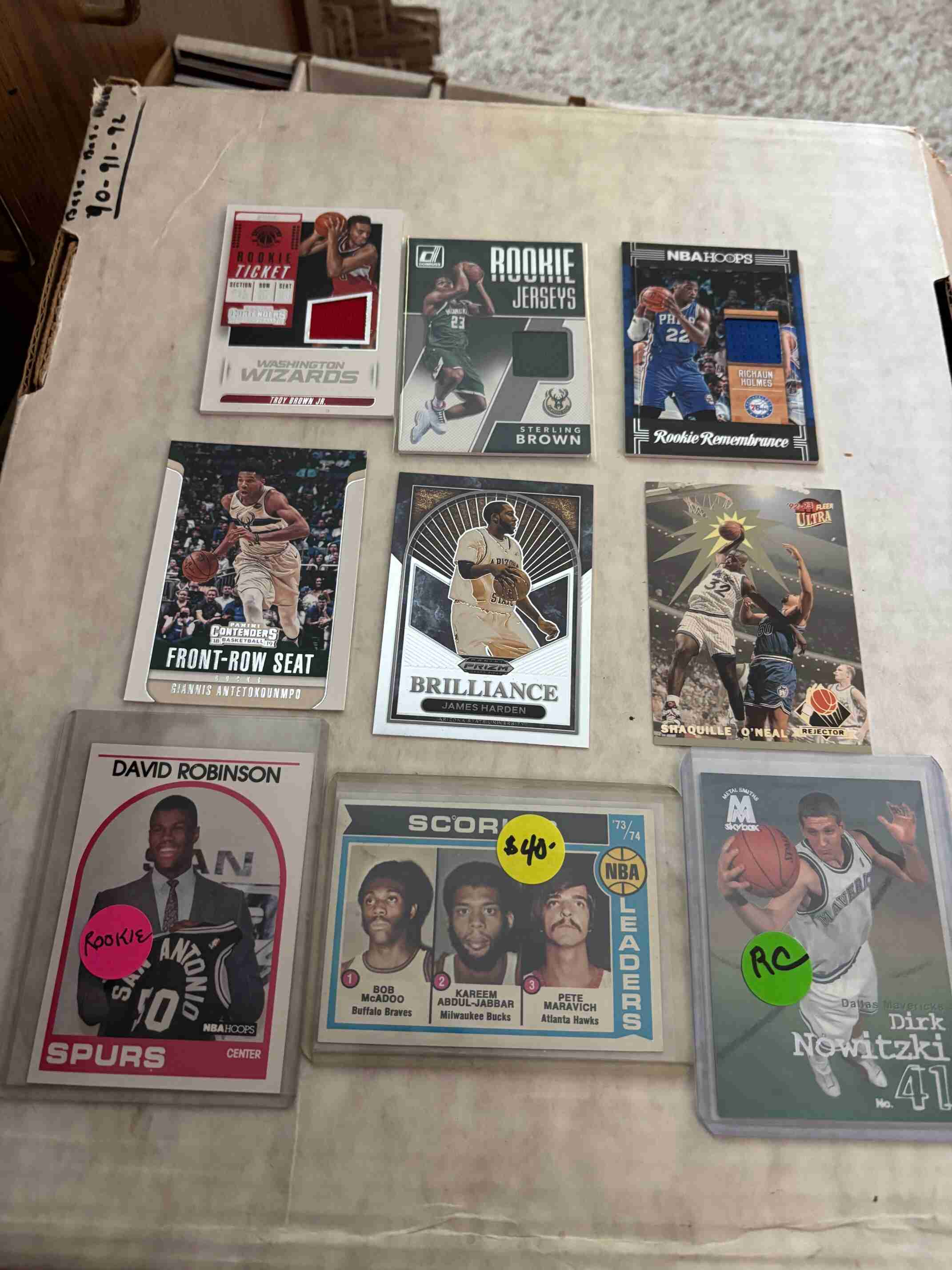 Sportlots Auctions: Clearance 2500 BKB cards- Vintage, RCs, Stars, Game ...