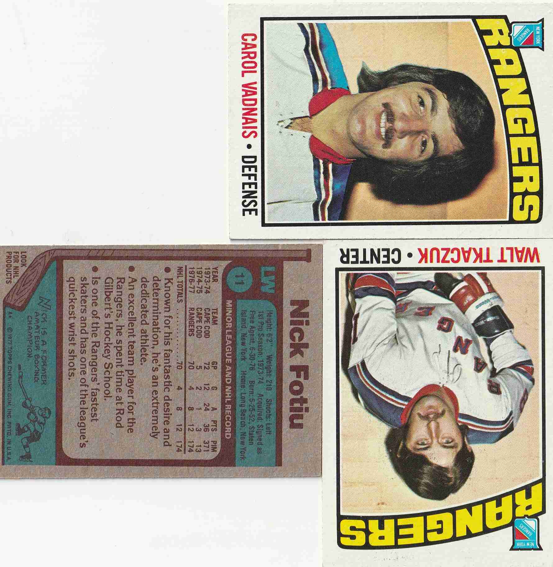 Sportlots Auctions: 23-Topps NY Rangers 13 @ 1977 10 @ 1976