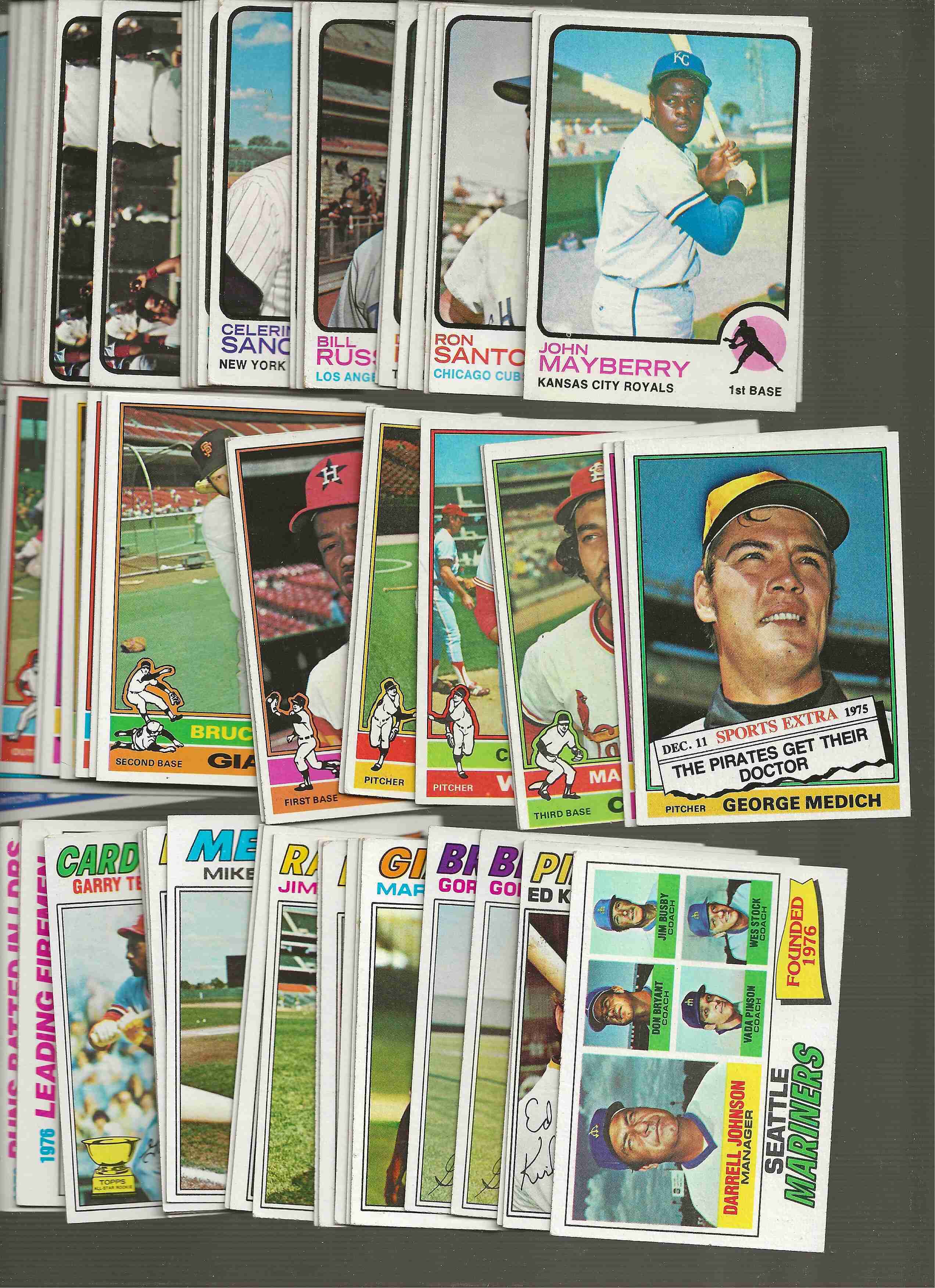 Sportlots Auctions: topps 1973-1977 76-cards 1973 (31-c)1976 (21-c) 1977 (24-c)